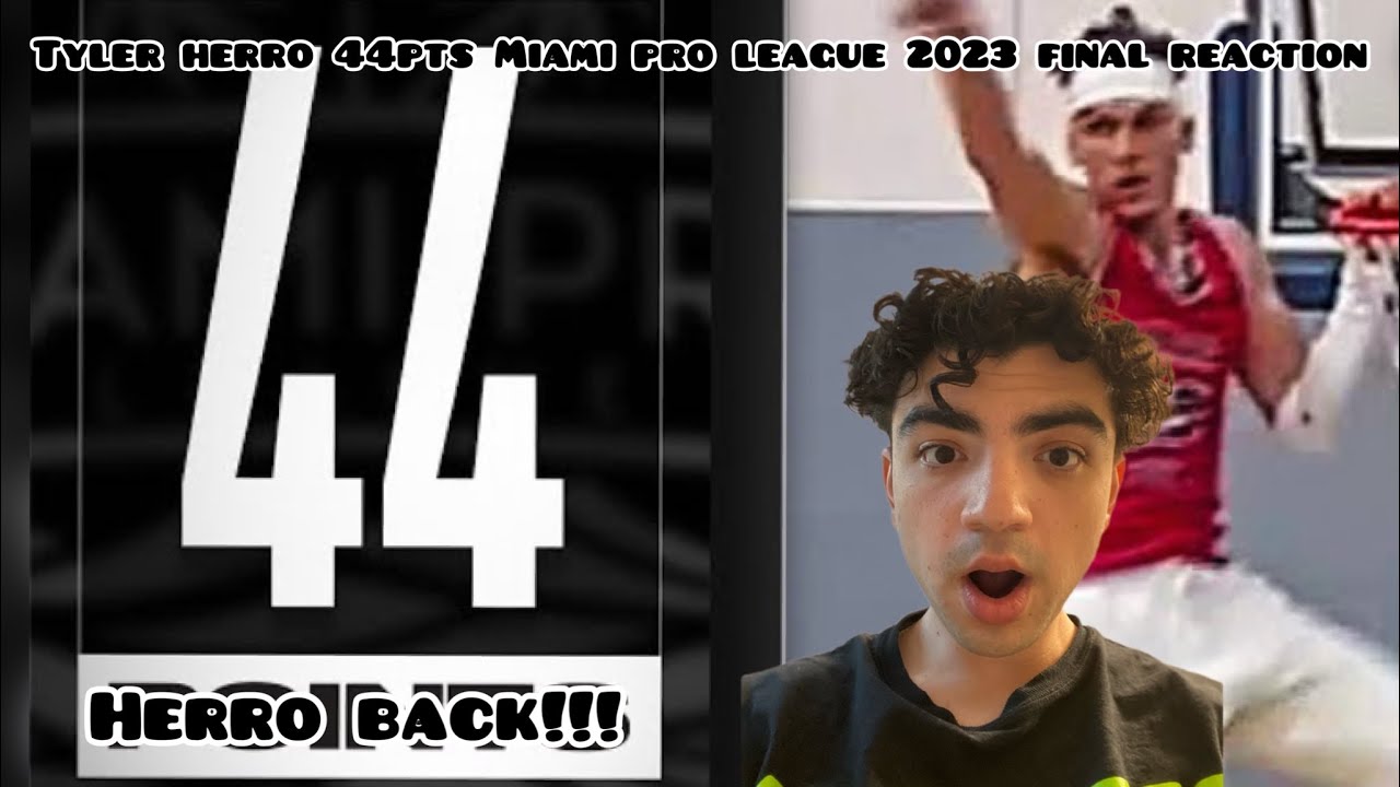 HERRO BACK!!! Tyler Herro GOES OFF for 44 Points in the Miami Pro ...