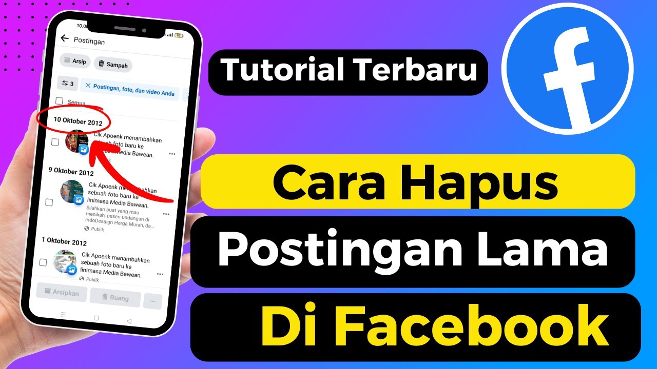 Cara Hapus Postingan Lama Di Facebook Dengan Cepat Dan Mudah - YouTube