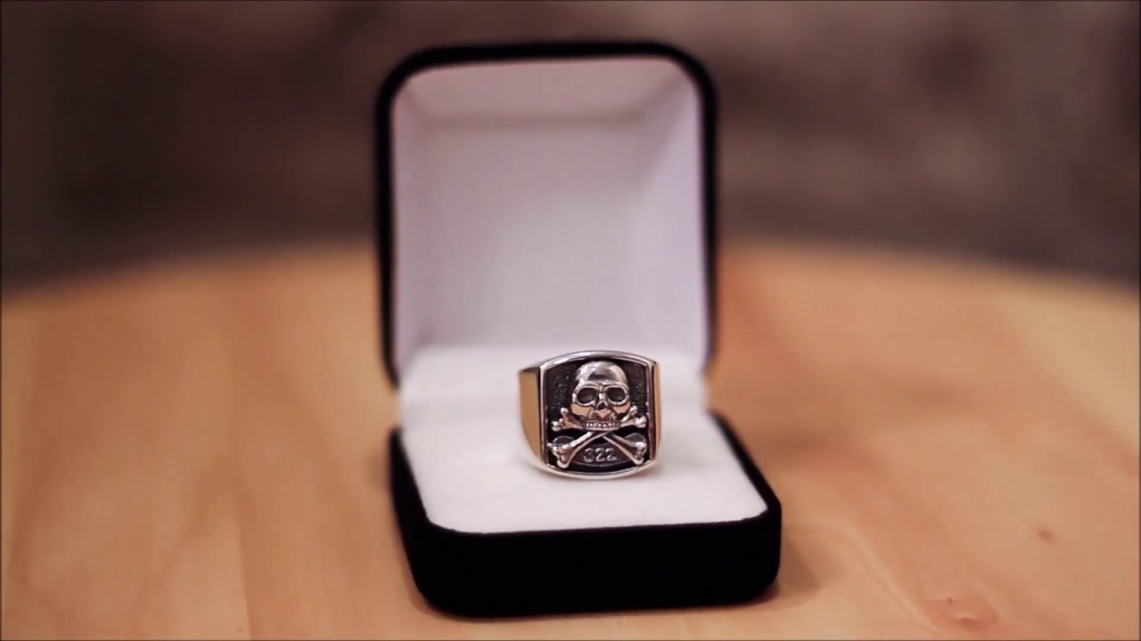 322 Skull and Bones Ring - Skull and Crossbones Yale Ring Masonic Ring ...