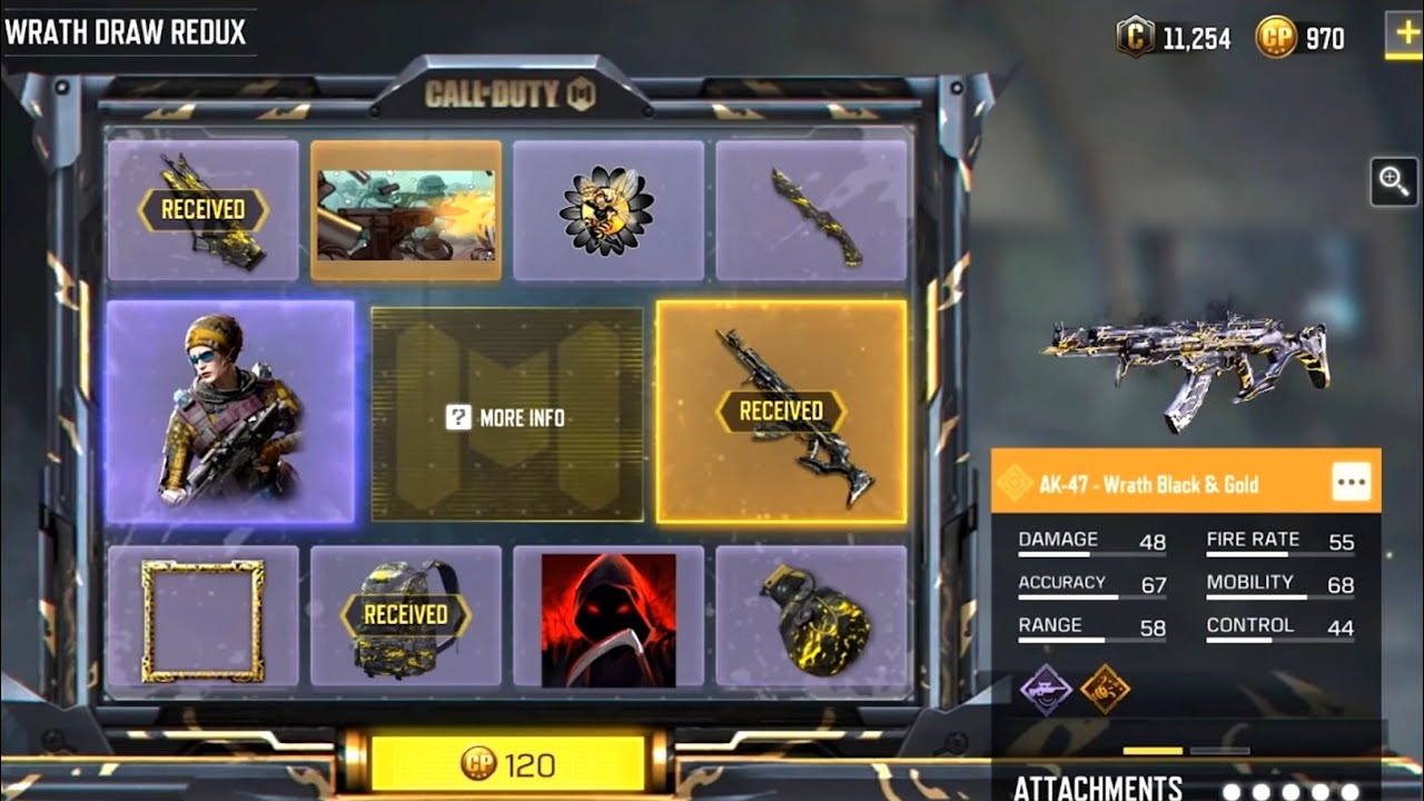 WRATH DRAW REDUX || ONLY 3 SPINS UNLOCKED LEGENDARY AK-47 WRATH BLACK ...