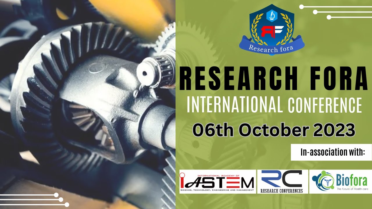 RESEARCHFORA International Conference I 06th Oct 2023 - YouTube