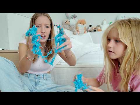 making slime on my floor except i forgot how to make slime