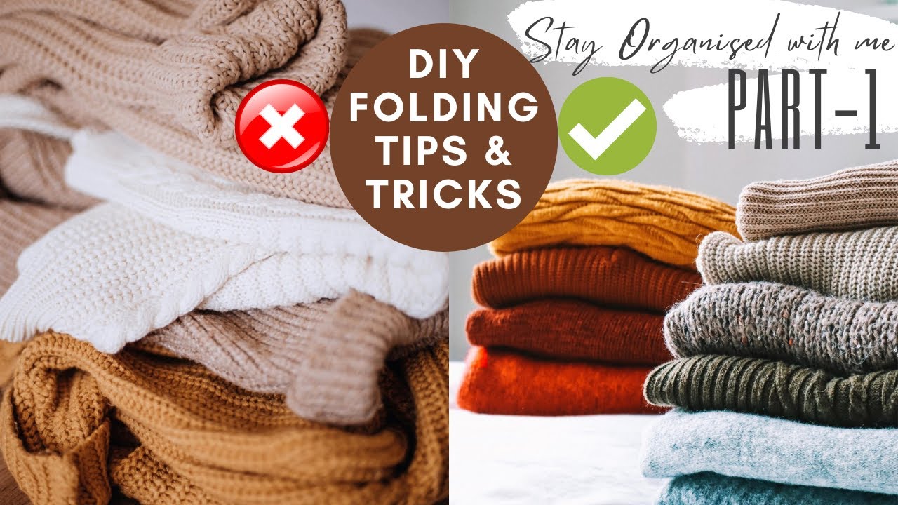 DIY Space Saving Folding & Organization Hacks | How to Fold Winter ...