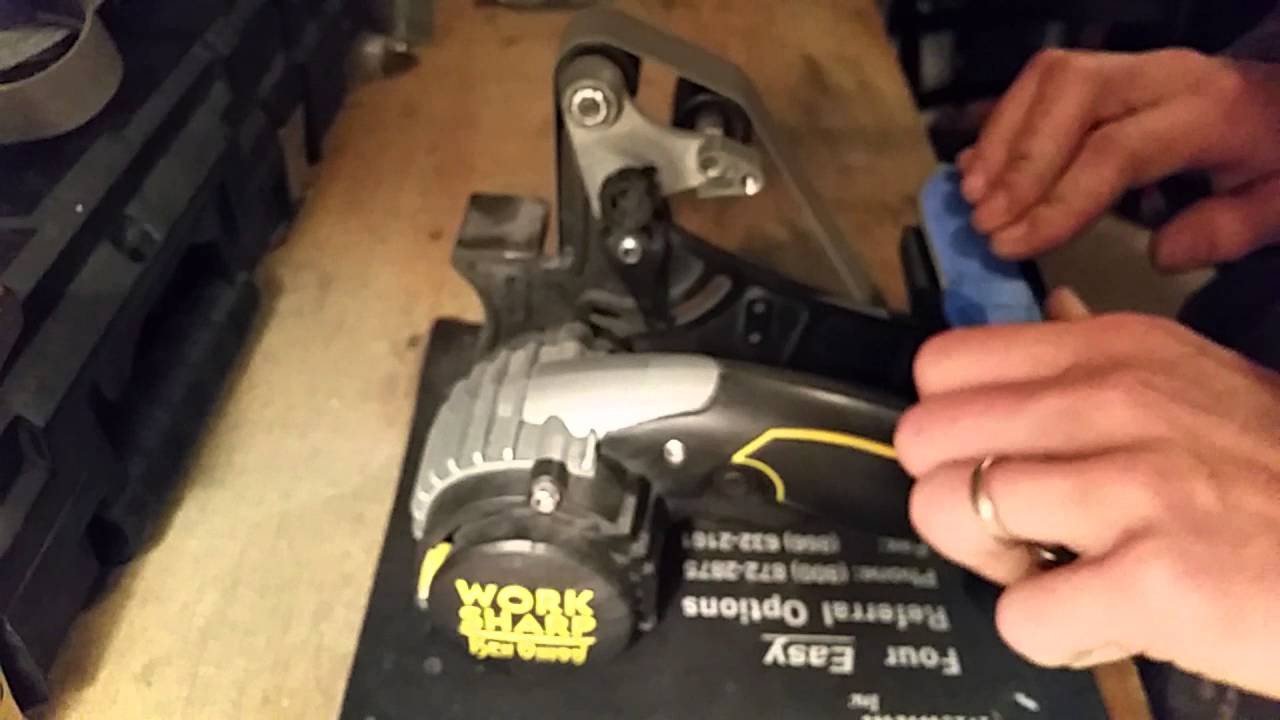 Work sharp blade grinding attachment - YouTube