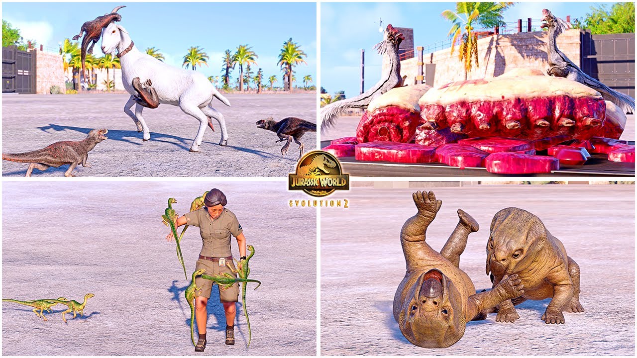 Moros Intrepidus, Lystrosaurus, Oviraptor, Compsognathus All Animations ...