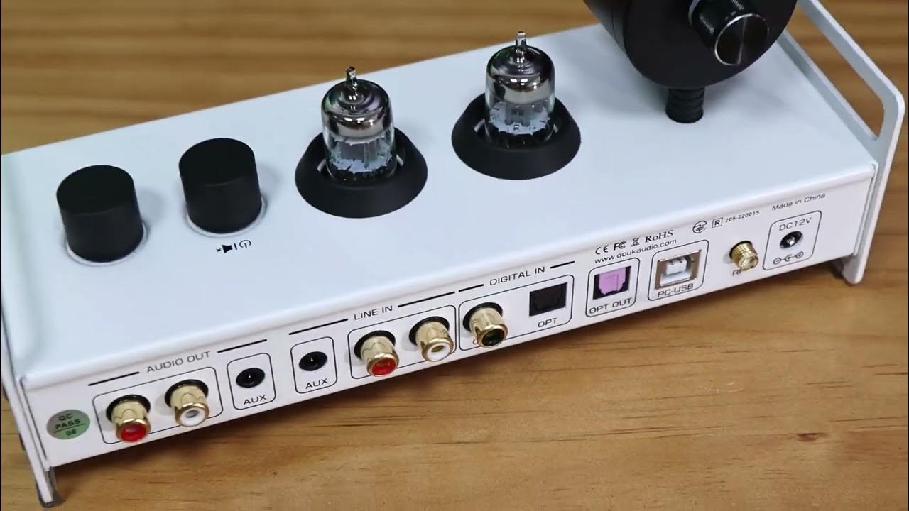 New Release! Douk Audio P1 PLUS Bluetooth Tube DAC Preamp & Headphone Amp - YouTube
