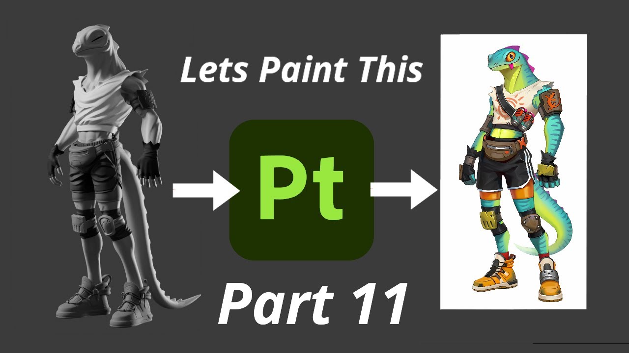 Creating Fortnite Lizard Skin in Blender PART 10 (Texturing 02) - YouTube