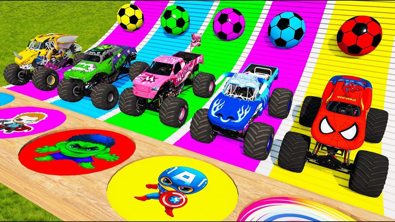 Monster Trucks Mayhem: Insane Ramp Action Impossible Mega Jumps! #01 ...