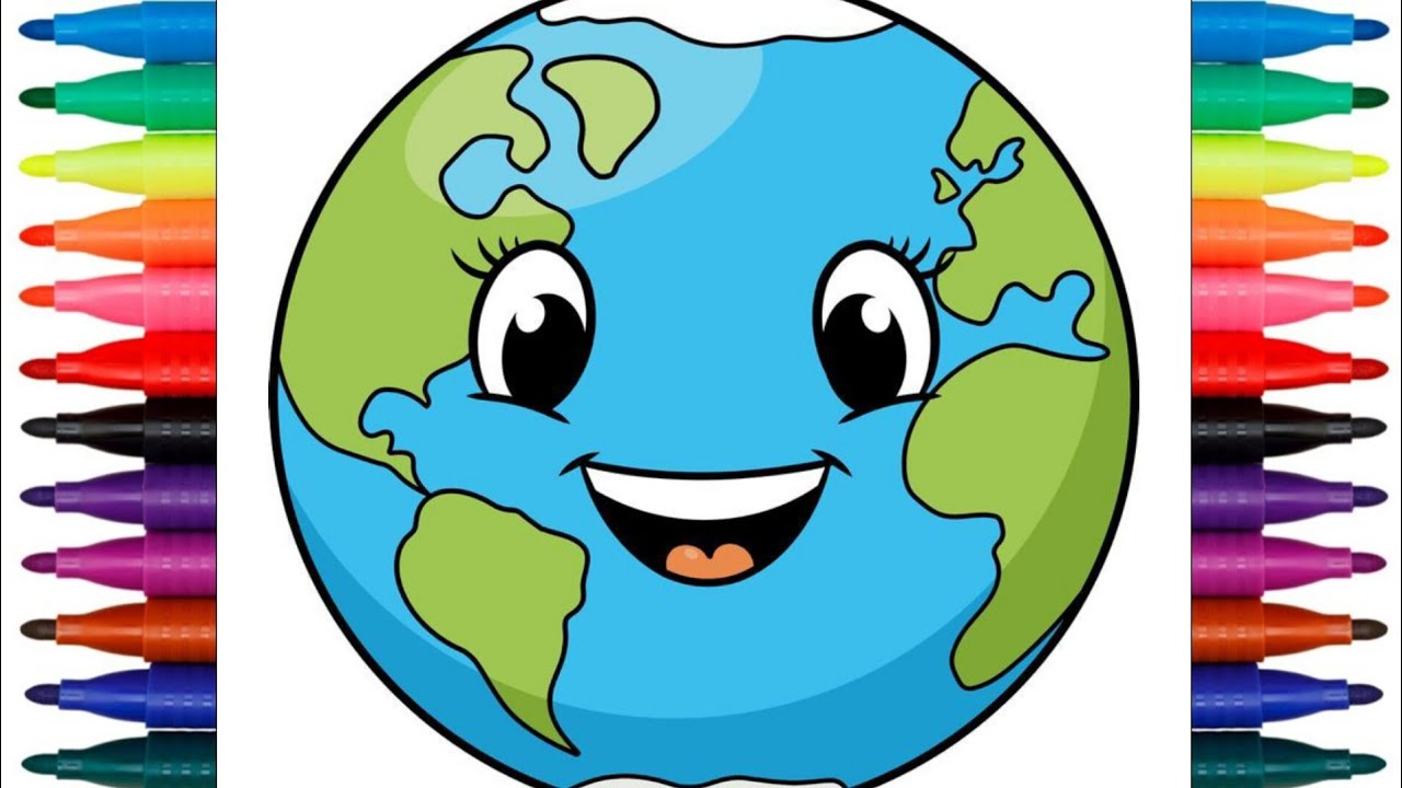 How to Draw Earth 🌎 Step by Step - YouTube