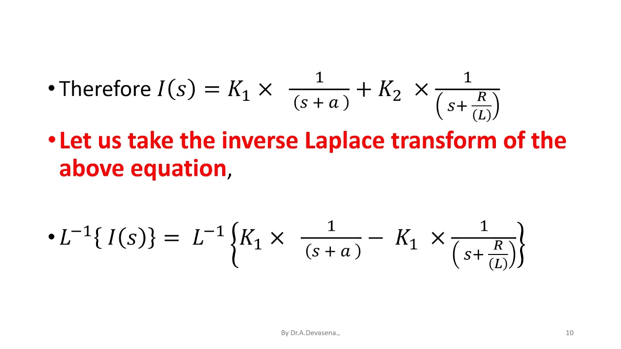 Response of RL circuit excited by exponential signal - YouTube