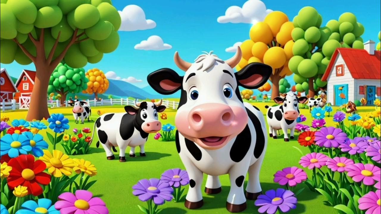 Moo Moo Cow and the Color Farm | Fun Color Song for Kids - YouTube