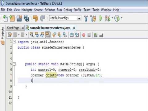 Suma de dos numeros enteros en java - YouTube