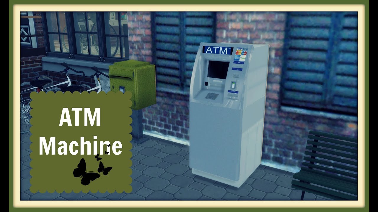 Sims 4 - ATM Machine (Custom Content) - YouTube