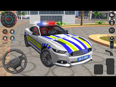 Ford Mustang Türk Polis Arabası Sürüş Oyunu - Polis Oyunu 2025 #107 - Android GamePlay
