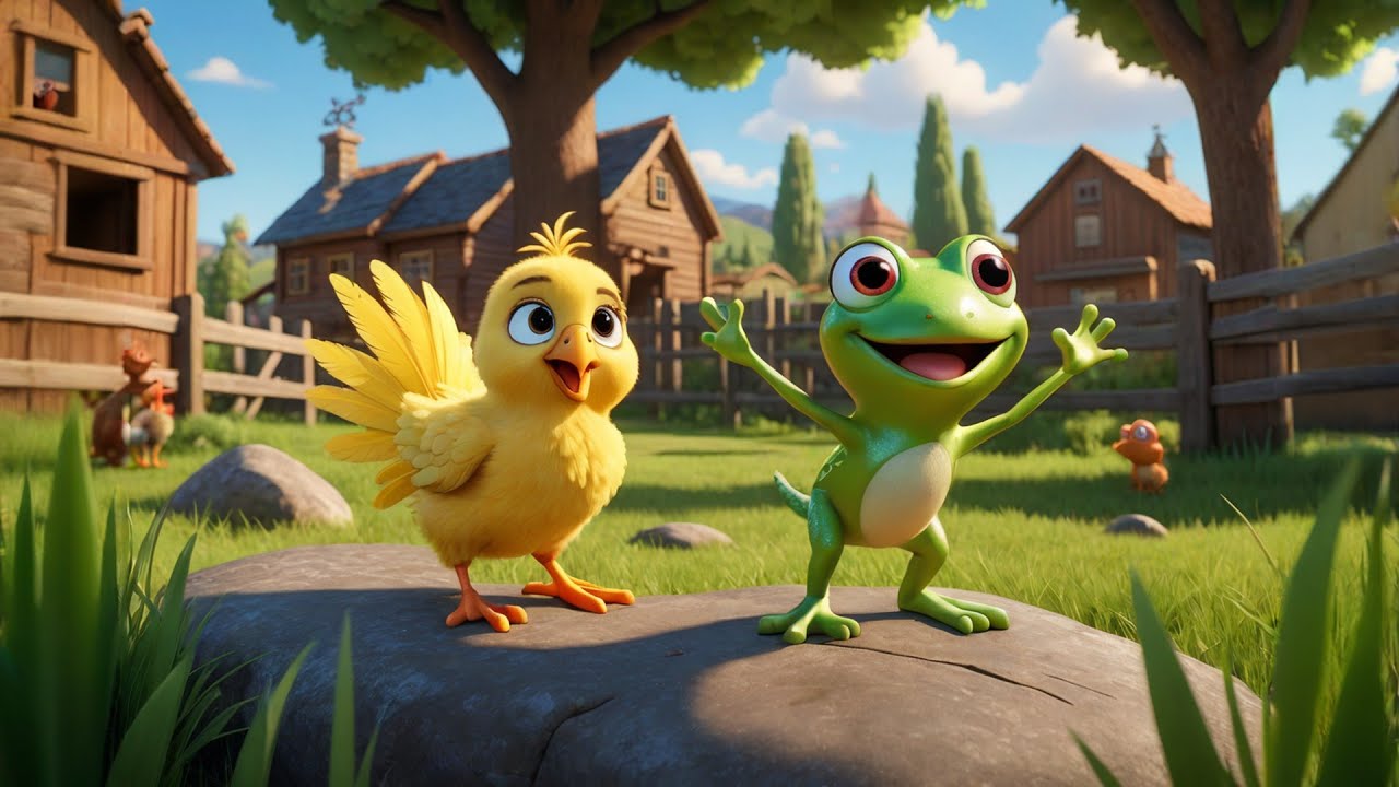 Tito y la Rana son amigos. ella le enseña a saltar. hermosa Amistad ...