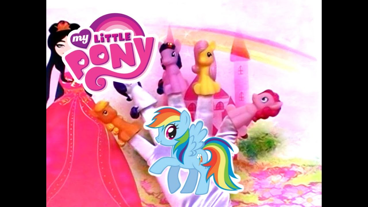 FINGER FAMILY nursery rhyme song with MY LITTLE PONY finger puppets ...