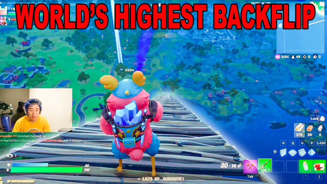 FORTNITE Highest Backflip Attempted! - YouTube