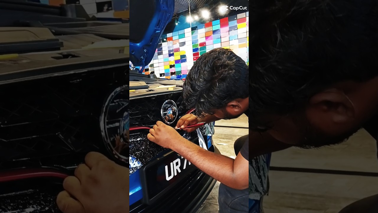 HOW TO WRAP FORGED CARBON FRONT CHROME PROTON X50 ?🥰 MALAYSIA TAMIL # ...