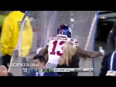 Odel Beckham Kisses Kicker Net After Touchdown | Dank Meme