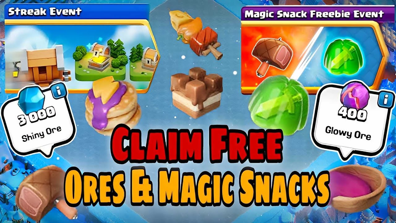 Claim free magic snacks and ores with new event | Clash of Clans - YouTube
