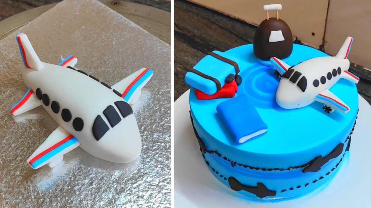 Jahaj Cake | Aeroplane Cake Recipe | Aeroplane Cake Design | Flight ...