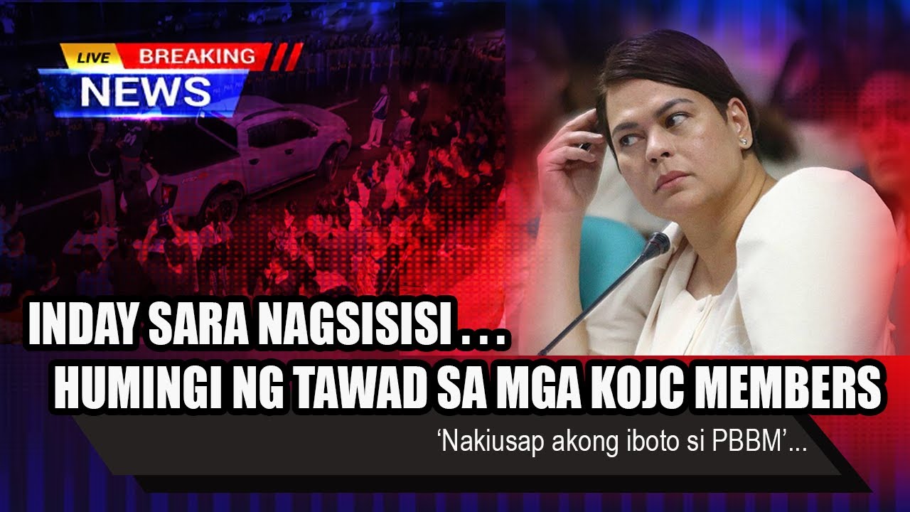 HOT ISSUE NOW! VP SARA APOLOGIZES KOJC WHO INSISTED ON VOTING FOR PBBM ...