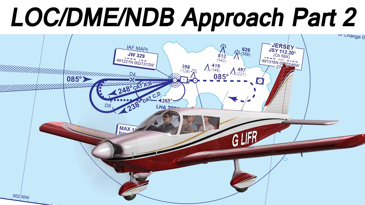 A2A Cherokee - LOC/DME/NDB Approaches Part 2 - YouTube