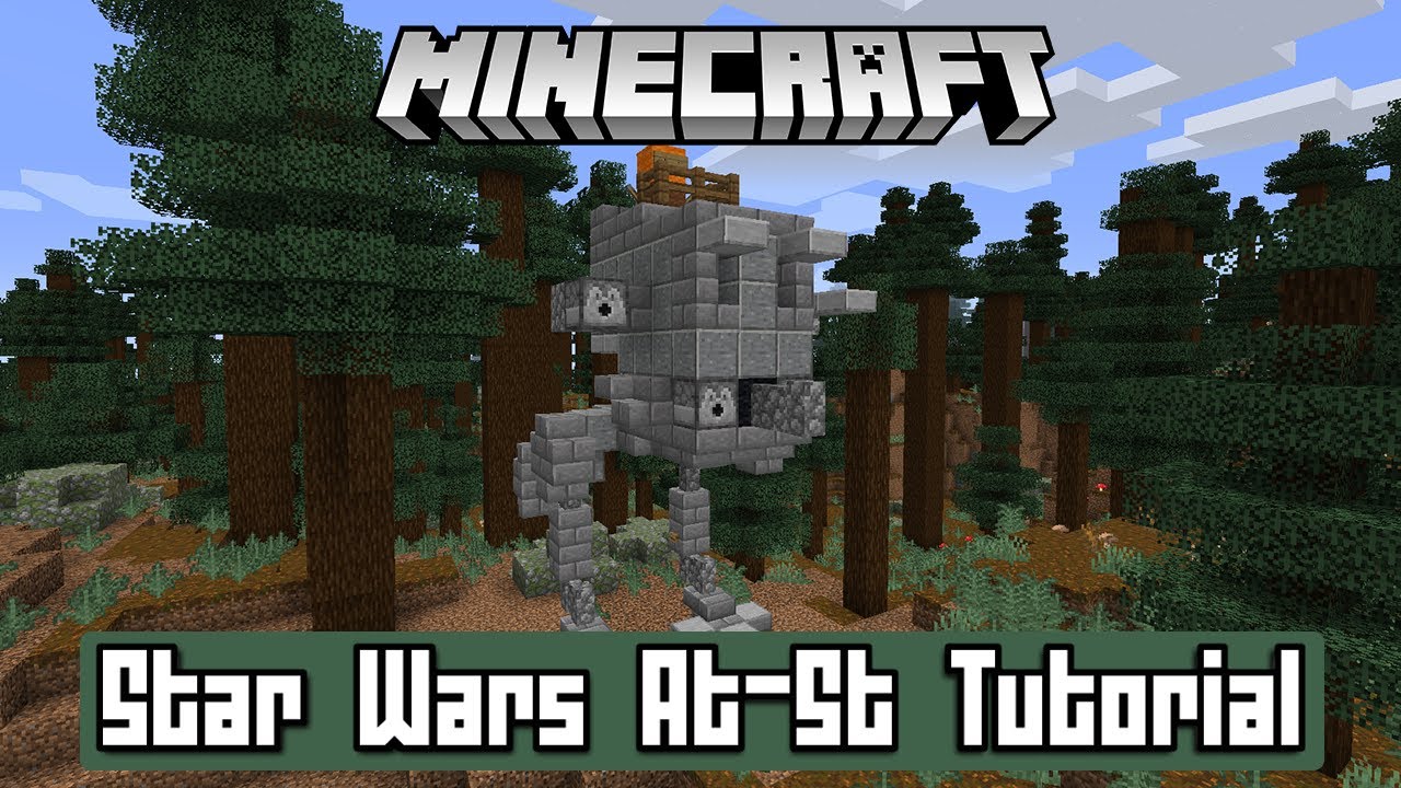Minecarft STAR WARS At-St Tutorial - YouTube