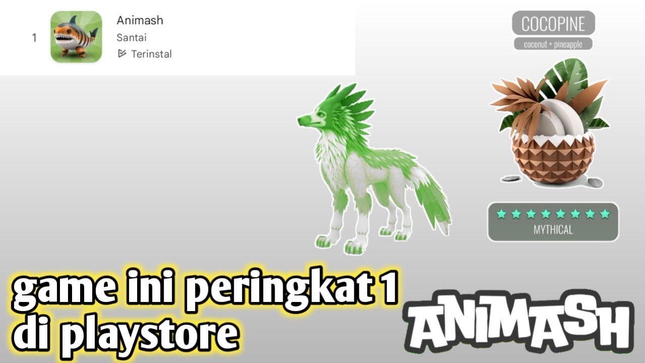 cobain game peringkat 1 di google play store animash game unik - YouTube