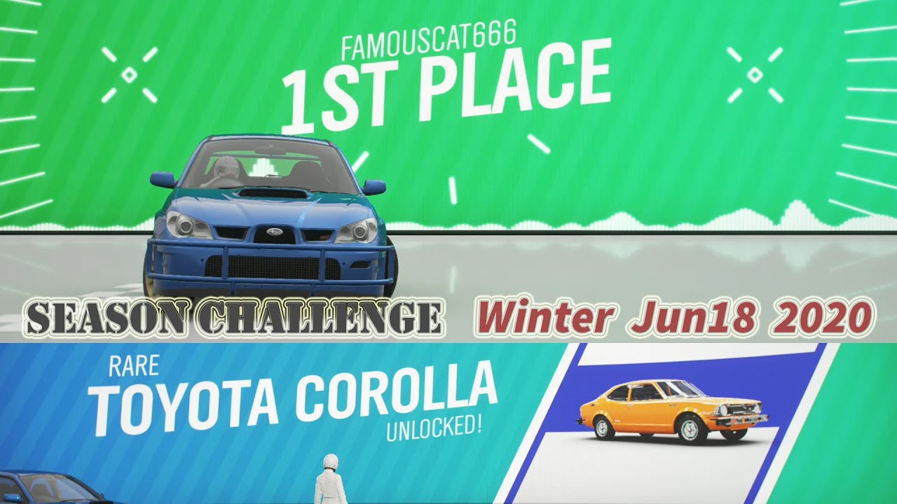 Forza Horizon 4 - How to win Toyota Corolla on Winter Season Event ...