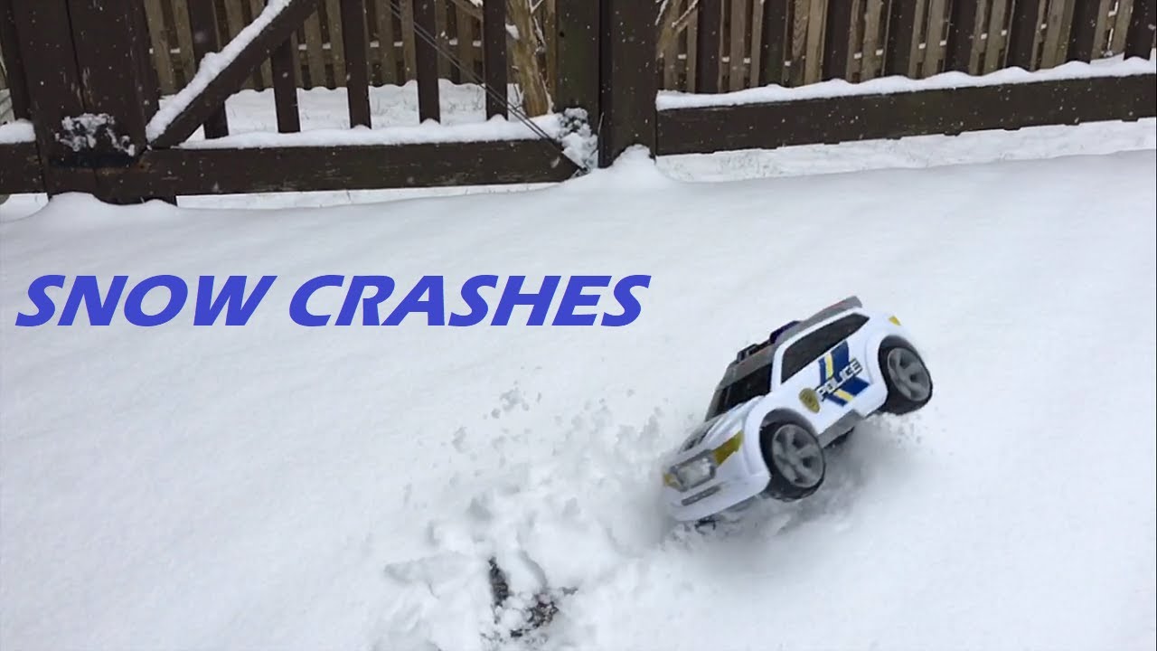 Emergency Vehicle Snow Crashes! SLOW MO Compilation - YouTube