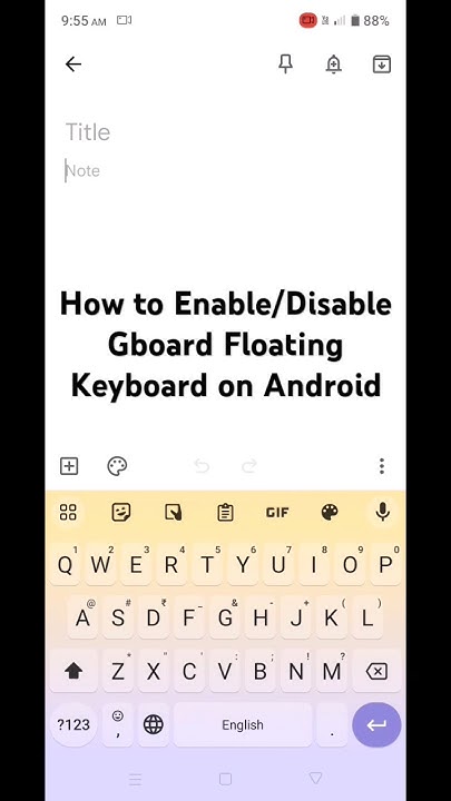How to Enable/Disable Gboard Floating Keyboard on Android #shorts #ytshorts - YouTube
