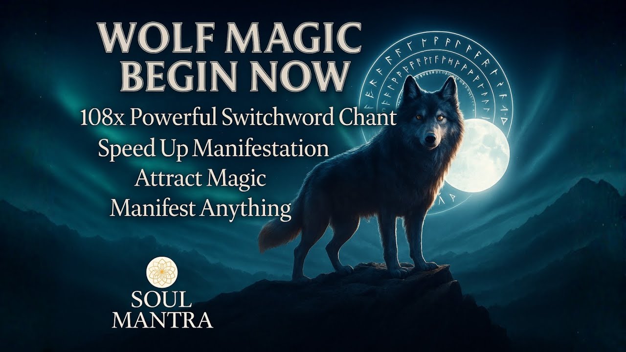 WOLF MAGIC BEGIN NOW 🔮 108 Times Switchword Chant | Manifest Anything ...