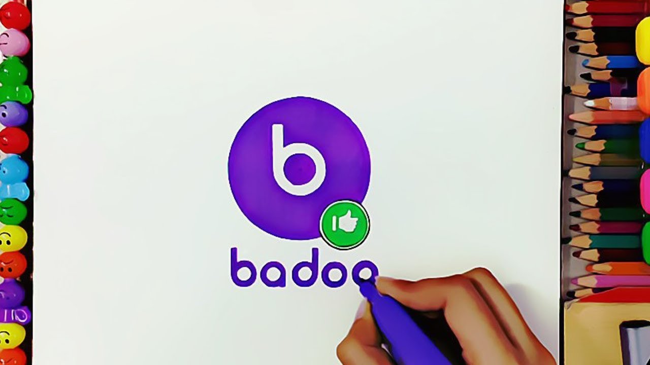 How to Draw the Badoo Logo | Rabia Drawing Art - YouTube