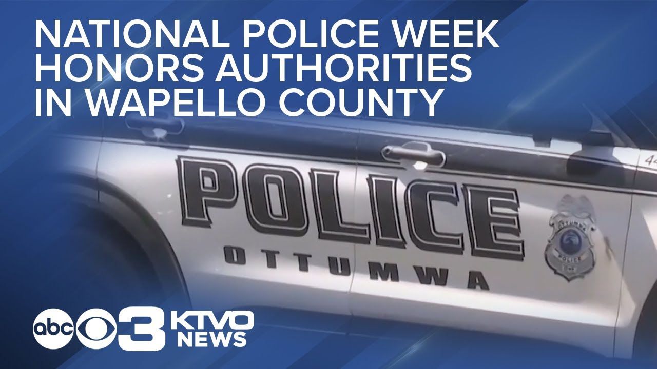 National police week honors authorities in Wapello County - YouTube