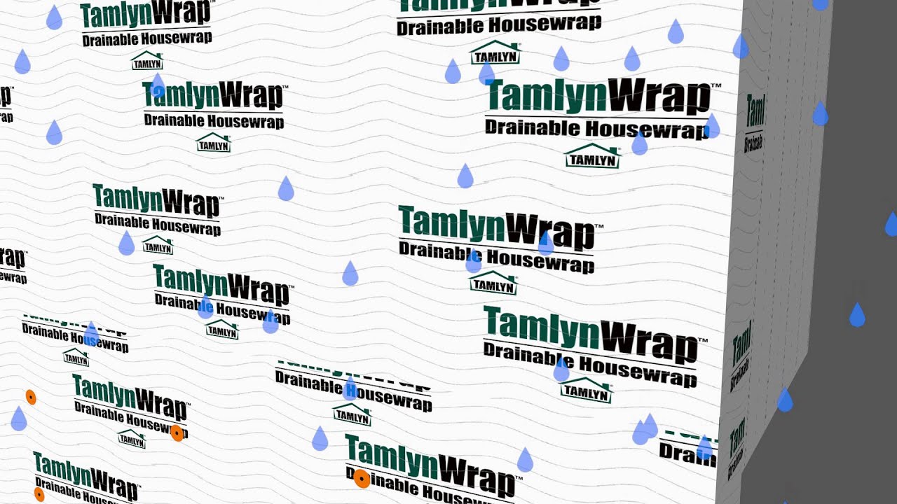 Drainable Housewrap TamlynWrap - YouTube