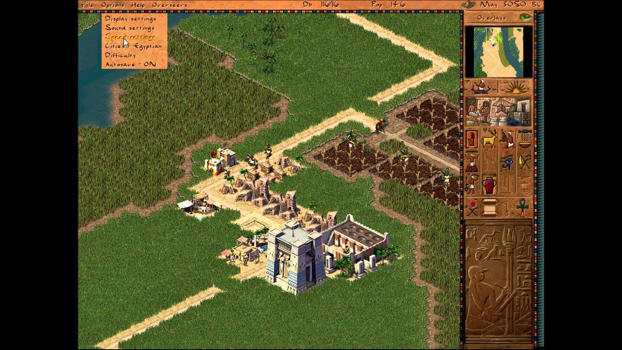 Pharaoh Walkthrough: Mission 03 - Perwadjyt (Buto) - YouTube