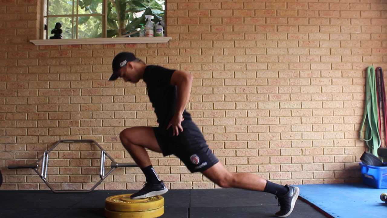 Knee Over Toes Lunge (Foot Elevated) - YouTube
