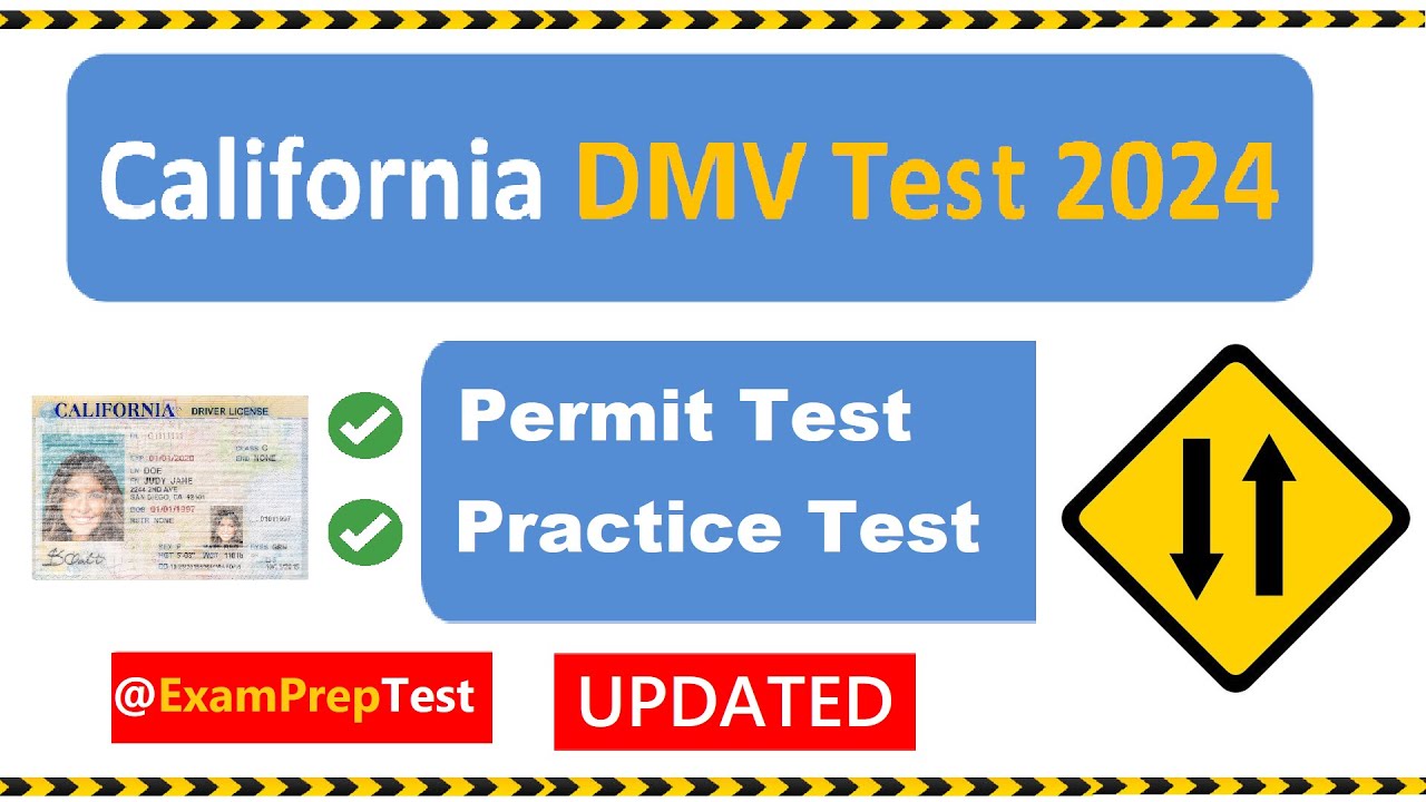 CA DMV Permit Practice Test 2024 | 20 Hardest Questions Part 4 - YouTube