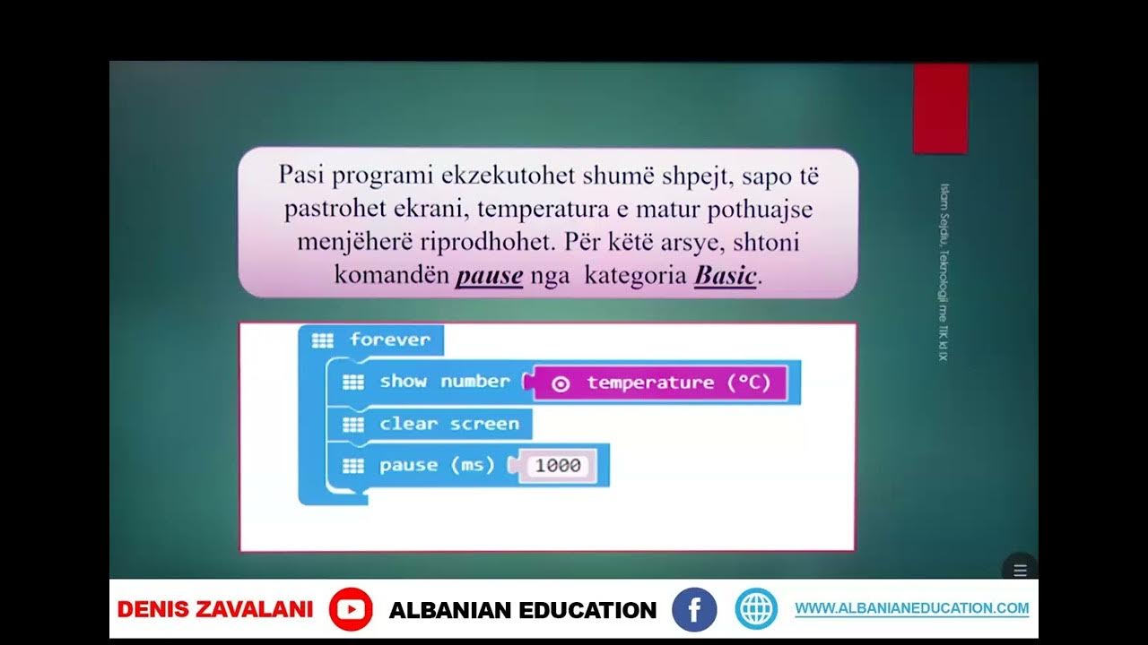 9 10 029 Java 15 Teknologji me TIK Punime me microbit - YouTube
