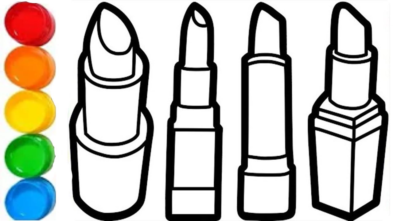 Colors,Educational video for Kids| 2d lipstick drawing| Preschool ...