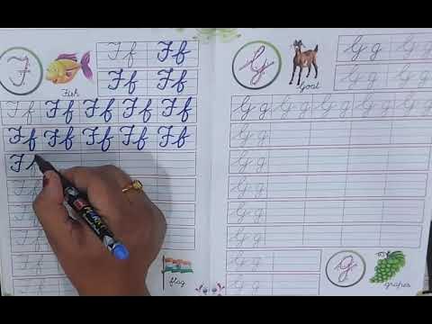 learn capital F and small f in cursive style |cursive writing ...