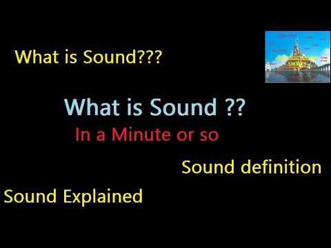 What is sound | Sound Explained | Definition of Sound | What is Sound ...
