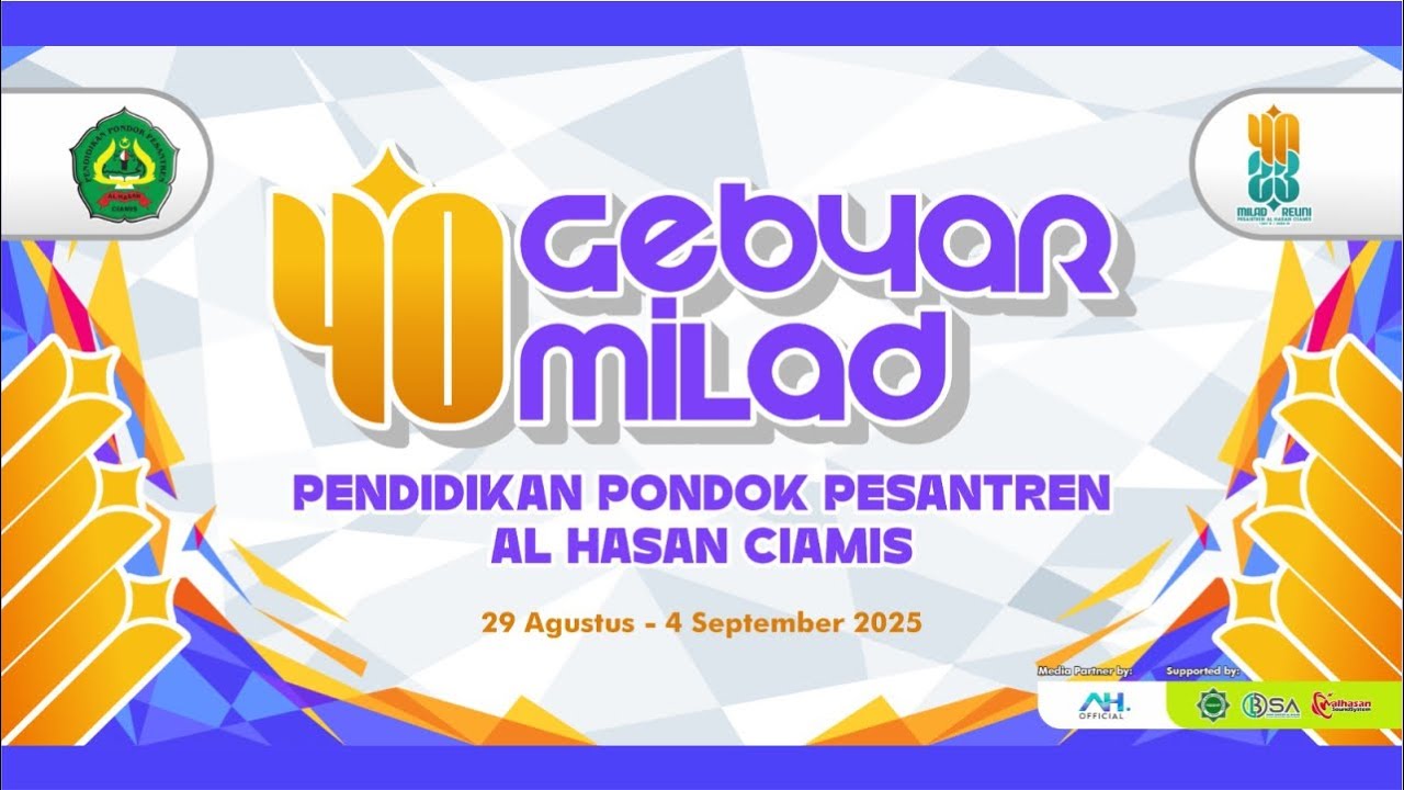 🔴[LIVE] GEBYAR MILAD BIDANG SYARHIL QUR'AN II PONDOK PESANTREN AL HASAN ...