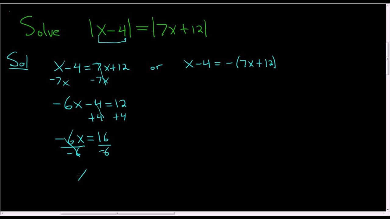 Equation With Two Absolute Values YouTube equation-with-two-absolute-values-youtube