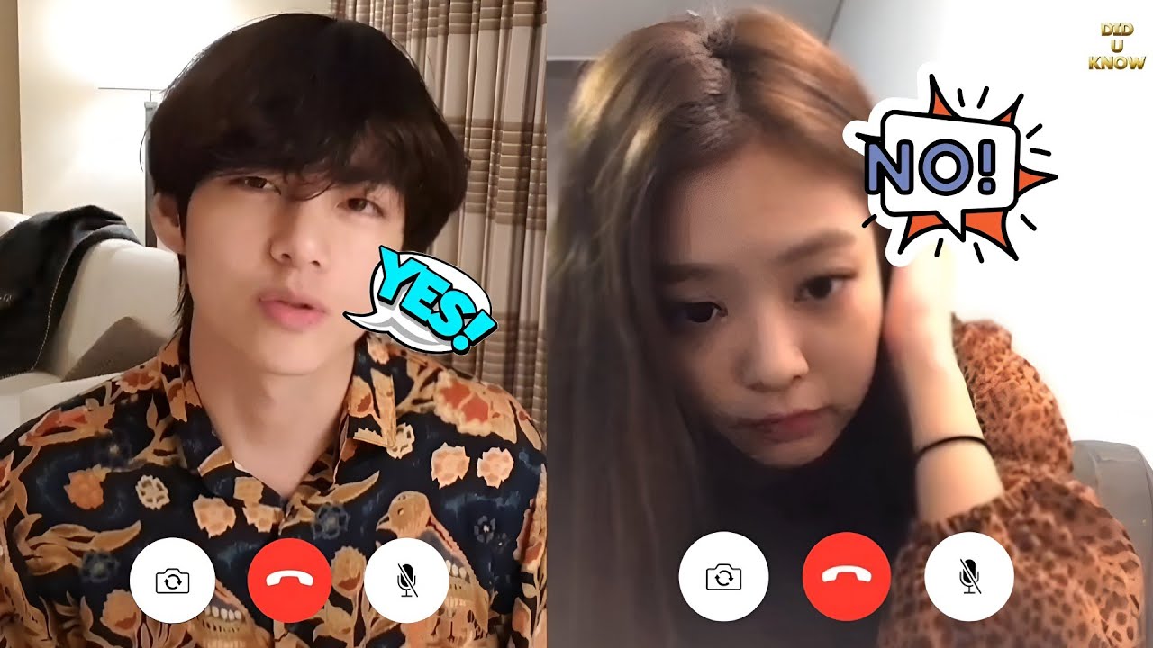 v & jennie video call sweet talk | part 3 - YouTube