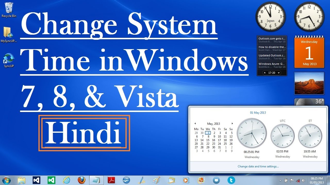 How To Change System Time In Windows 7 8 Vista Hindi YouTube how-to-change-system-time-in-windows-7-8-vista-hindi-youtube