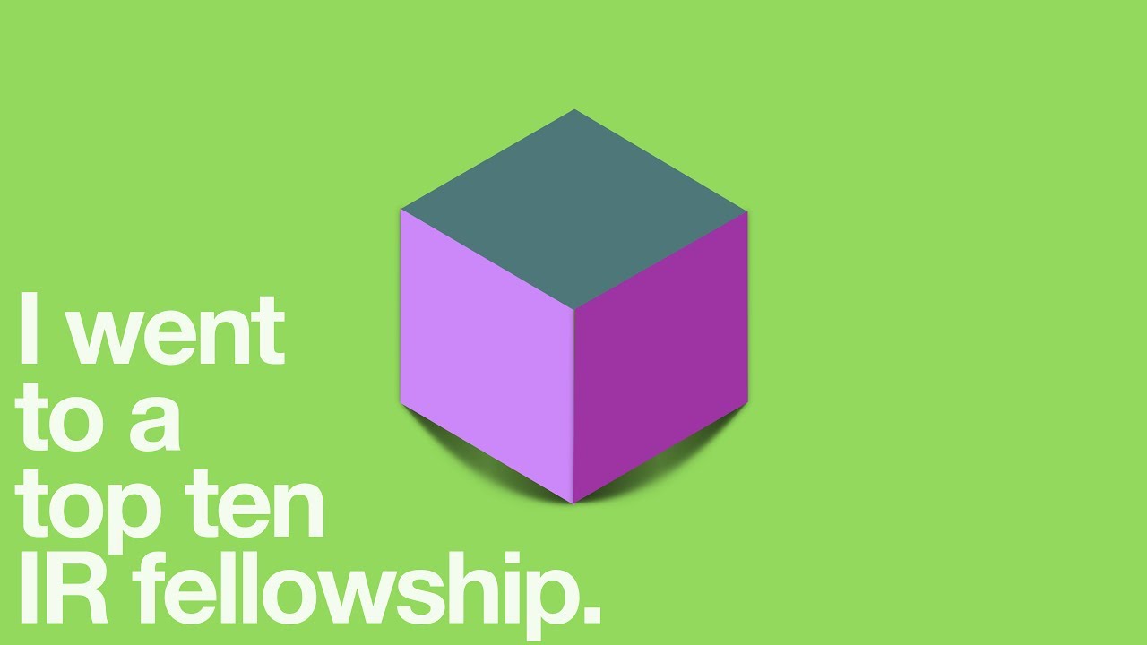 I went to a Top Ten IR Fellowship - YouTube
