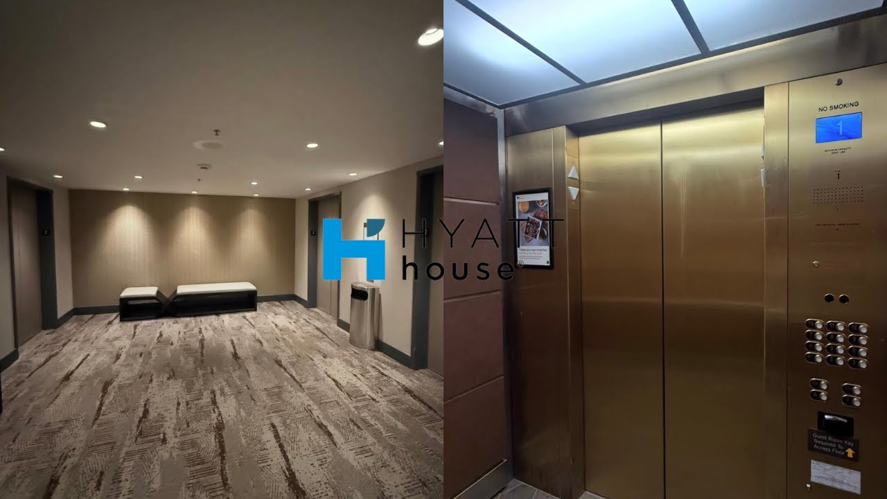 Depressing KONE Traction Elevators- Hyatt House- Emeryville, CA - YouTube