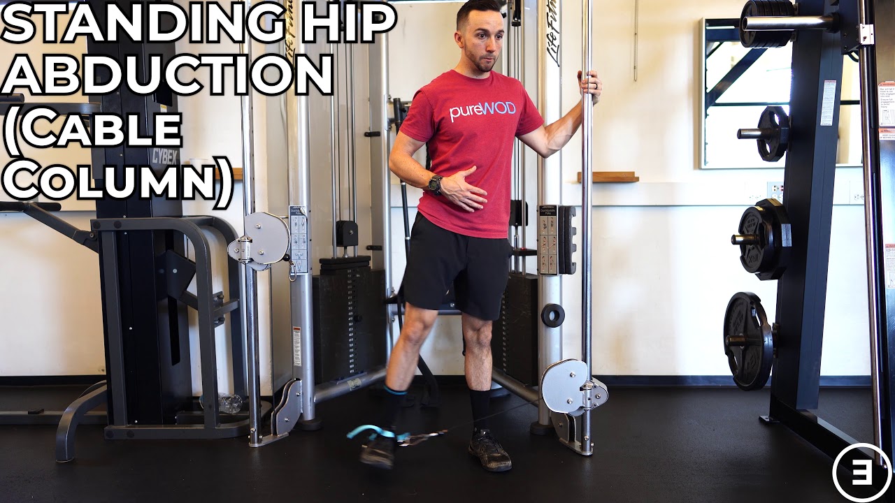 Standing Hip Abduction (Cable Column) - YouTube